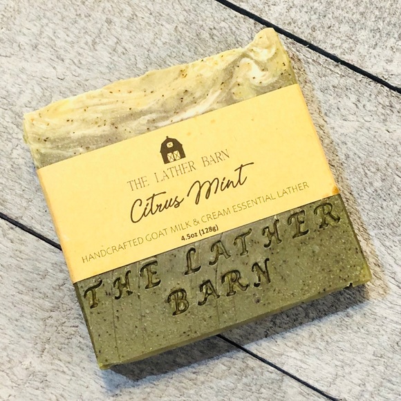 THE LATHER BARN | Bath | Citrus Mint Goat Milk Cream Essential Lather ...